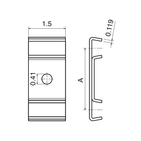 Double Rail Clamp - Slideways Inc.