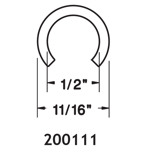 11/16-in. UHMW Full Round Extruded Profile - Slideways Inc.