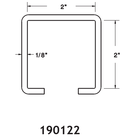 2 x 2 in. UHMW Rail Covers - Slideways Inc.